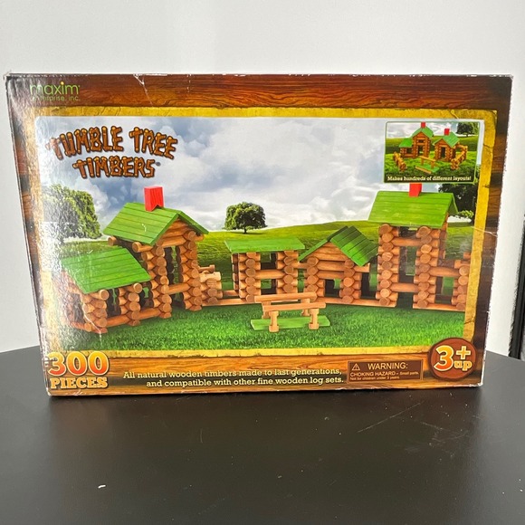 Maxim | Toys | Maxim Tumble Tree Timbers 30 Piece Wooden Log Building ...